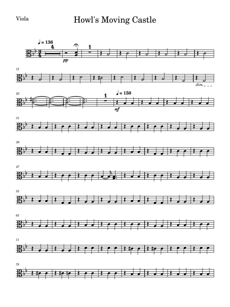 Howl's Moving Castle-Viola | PDF