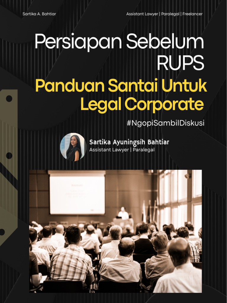 Persiapan Sebelum RUPS Panduan Santai Legal Corporte 1757865269 | PDF