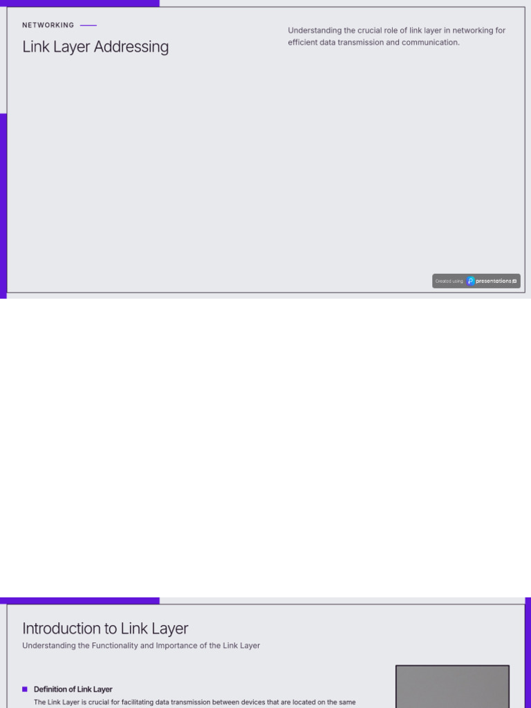 Link Layer Addressing | PDF