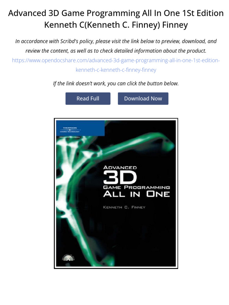 Advanced 3D Game Programming All in One 1st Edition Kenneth C(Kenneth C ...