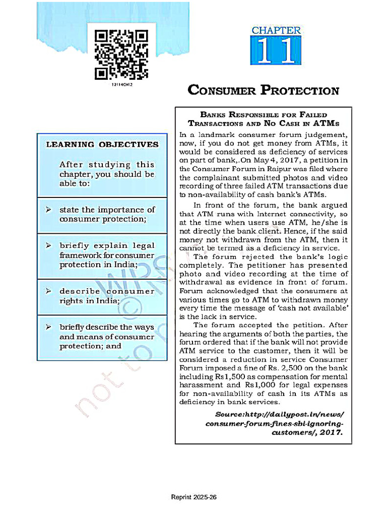 Business Studies Consumer Protection | PDF