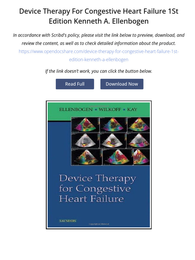 Device Therapy for Congestive Heart Failure 1st Edition Kenneth A ...