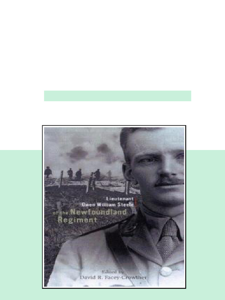 (Ebook) Lieutenant Owen William Steele of the Newfoundland Regiment by ...