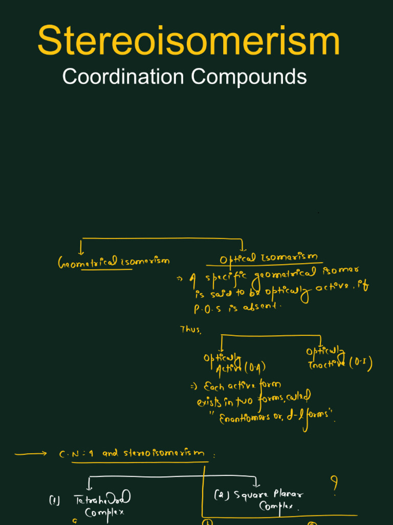 Stereoisomerism, Part 1 | PDF