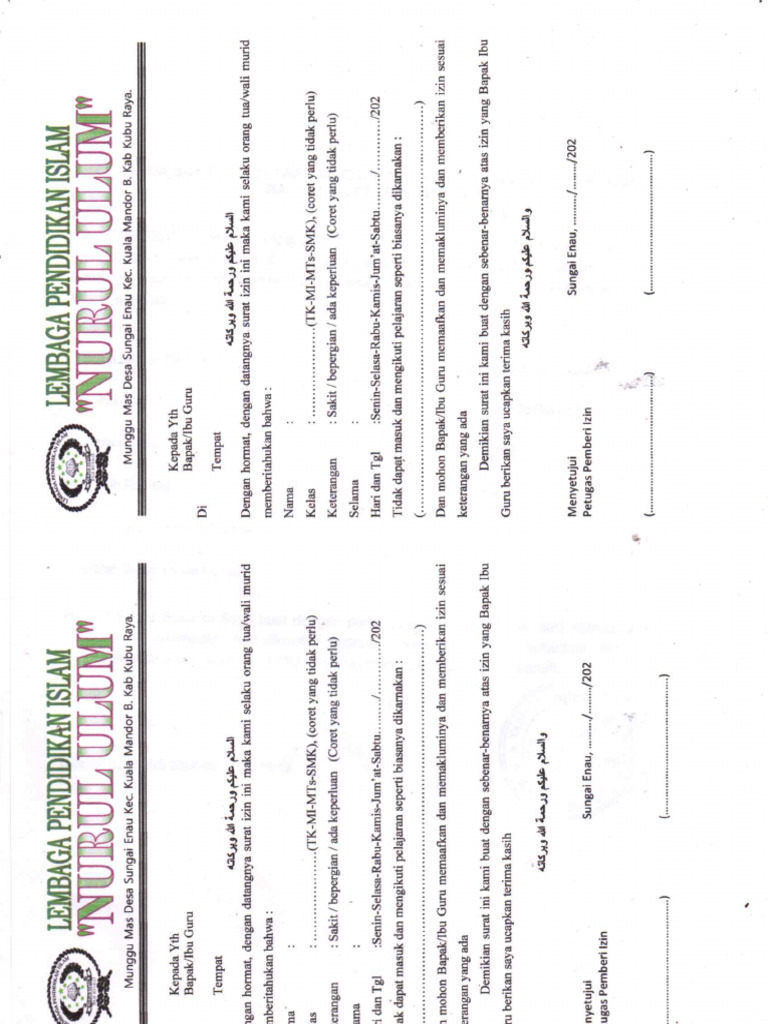 Scan Surat Izin | PDF