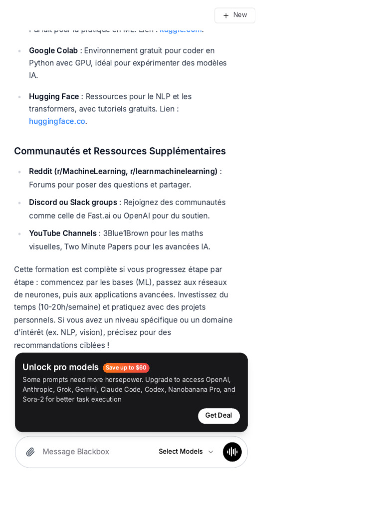 Ressources essentielles pour apprendre le ML | PDF