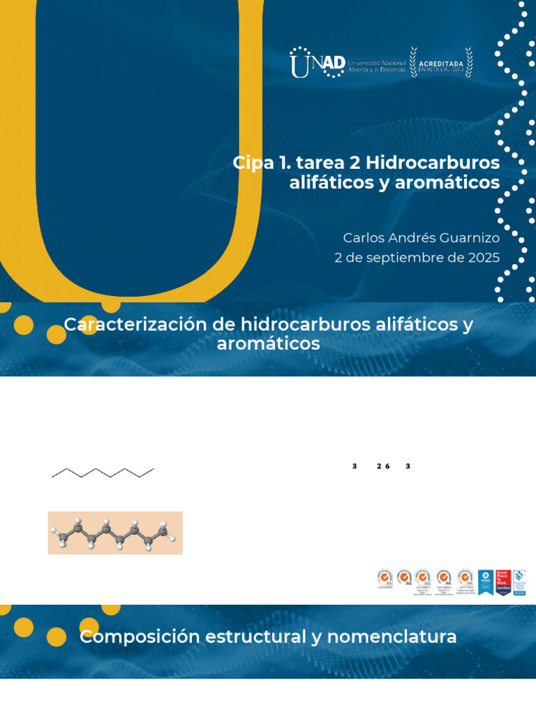 HIDROCARBUROS AROMATICOS Y ALIFATICOS Taller | PDF | Hidrocarburos ...