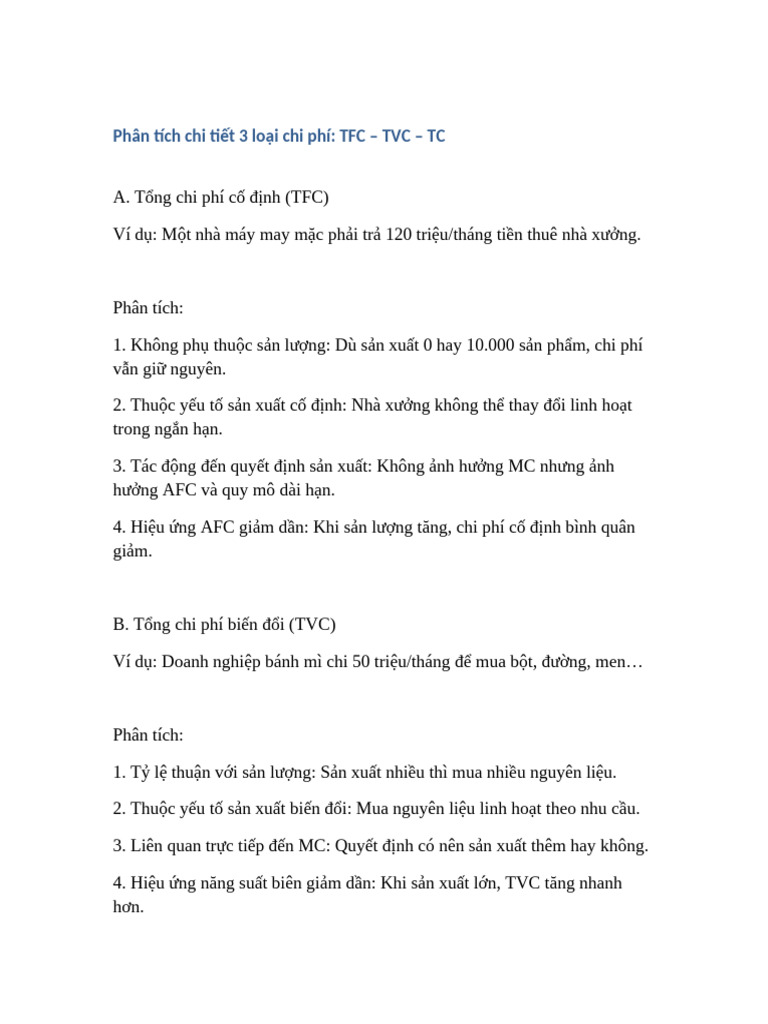 Phan Tich TFC TVC TC | PDF