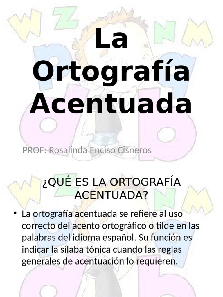 Ortografia Acentuada Quinto Secundaria | PDF