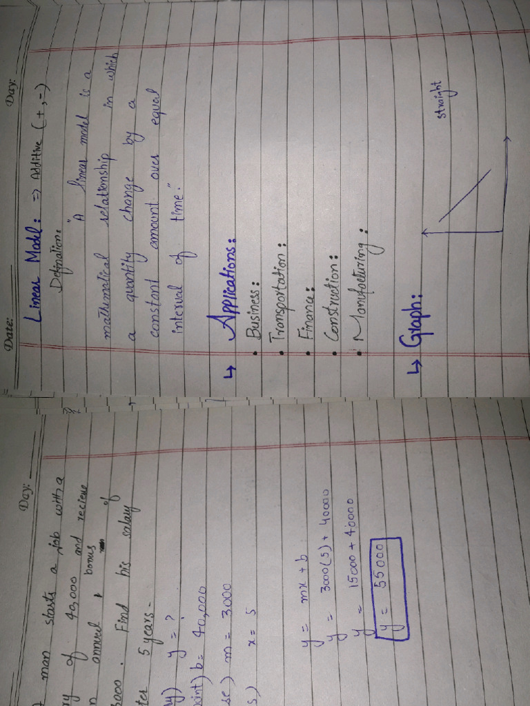 Linear and Exponential Model | PDF