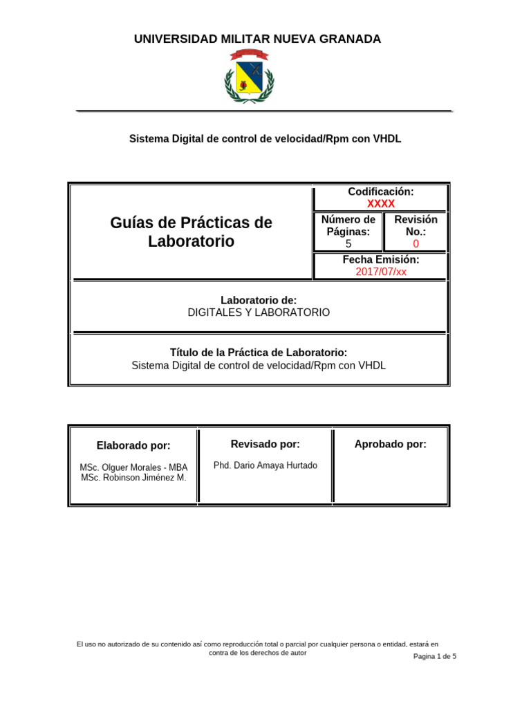9. Variador de Velocidad VHDL | PDF | Vhdl | Generador eléctrico