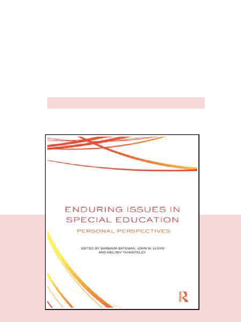 Enduring Issues in Special Education Personal Perspectives Paperback ...