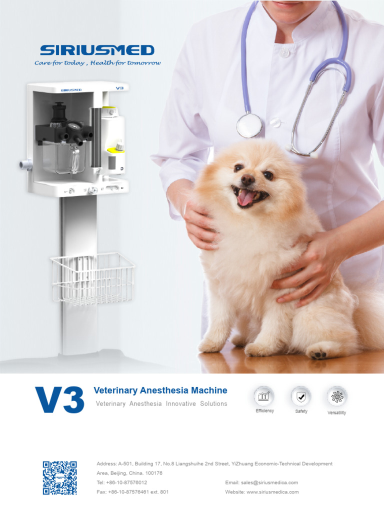 V3 Veterinary Anesthesia Machine | PDF