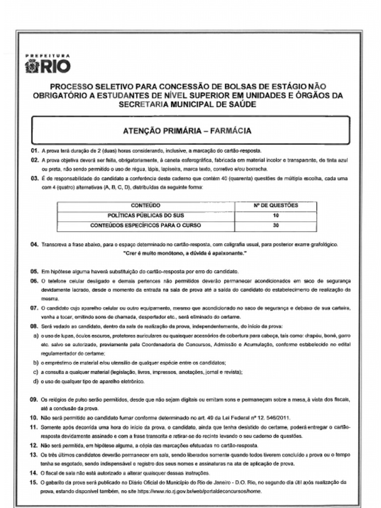 Prova 2025 | PDF
