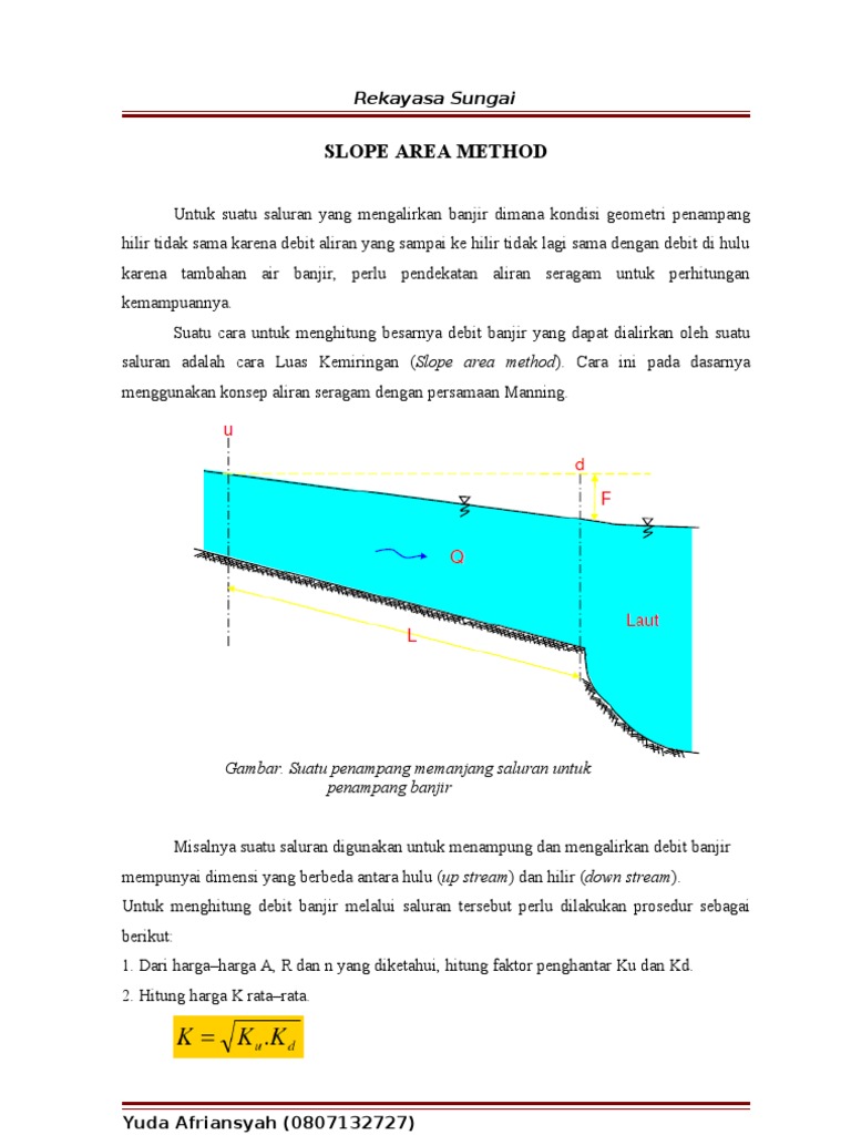 Slope Area Method | PDF