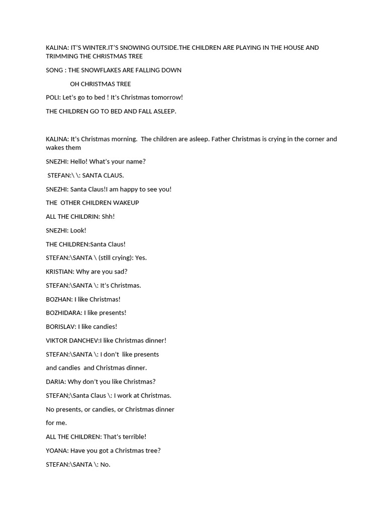 Christmas Play 2 A Nikolova | PDF