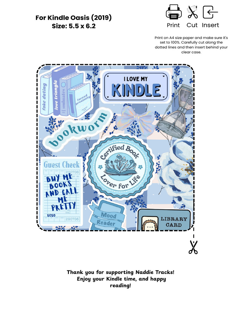 Kindle Oasis 2019 Print Insert Guide | PDF