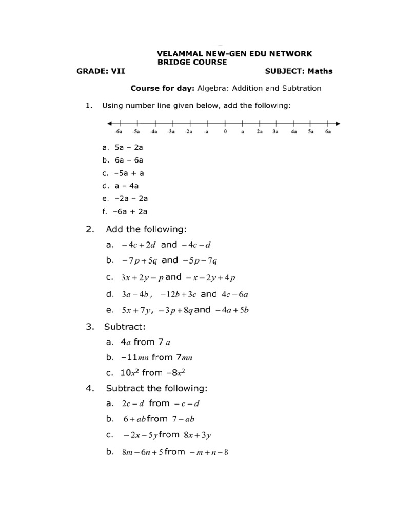 Grade 7 Maths Bridge | PDF