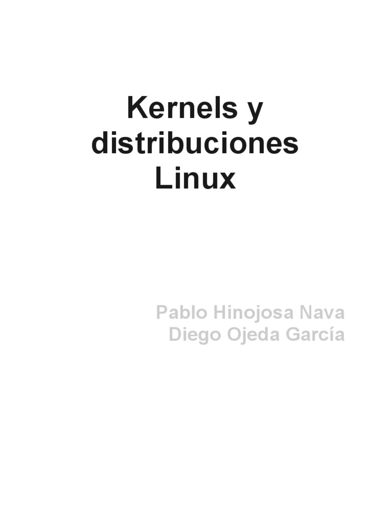 Comparación Kernels y Distribuciones Linux | PDF | Distribución de Linux | Servidor HTTP Apache