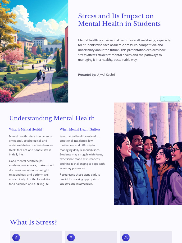 Stress and Mental Health in Students | PDF | Mental Health | Stress ...