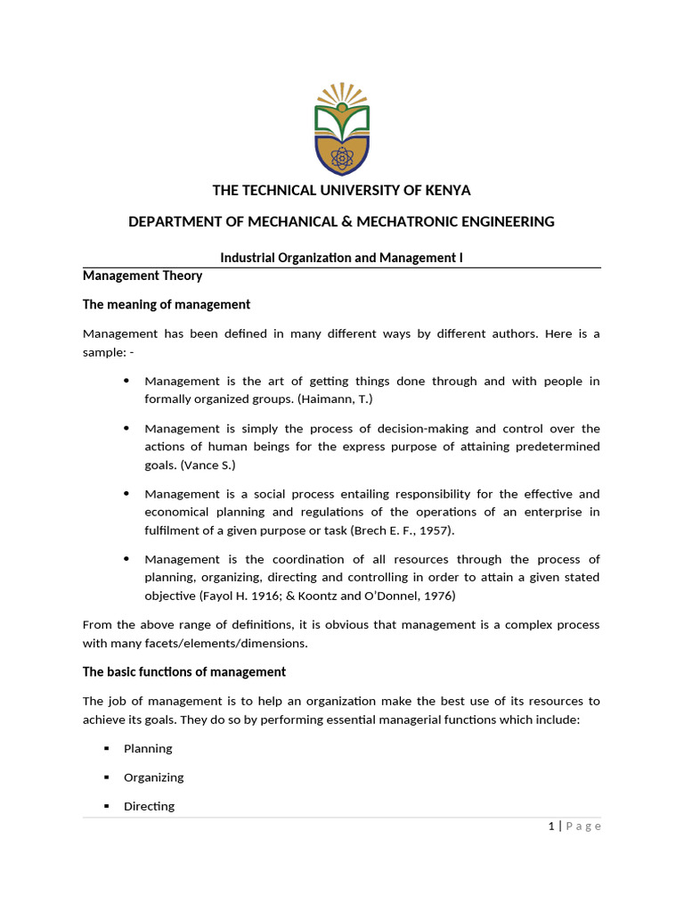 Industrial Organisation A | PDF | Organizational Structure | Goal