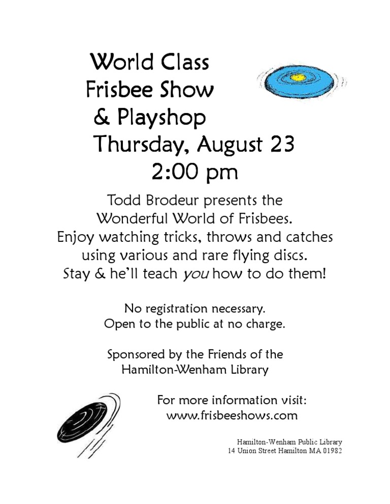 Frisbee Flyer | PDF | Sports Equipment | Leisure