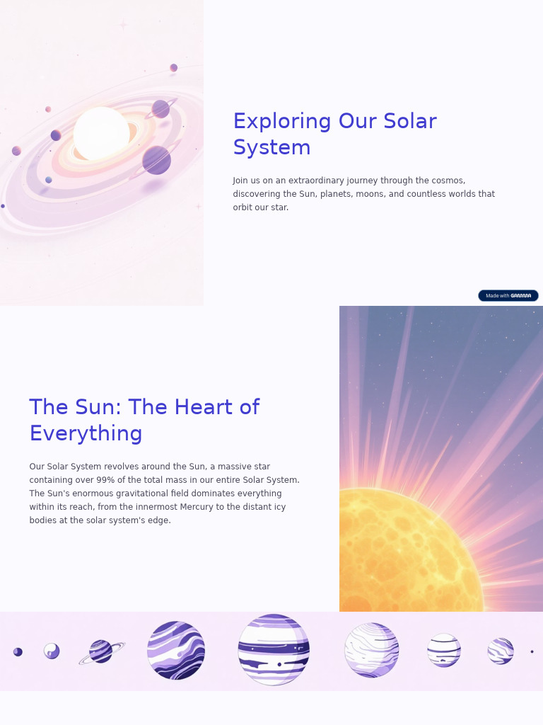 Journey Through Our Solar System | PDF | Planets | Solar System