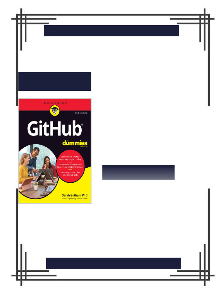 GitHub For Dummies 2nd Edition Sarah Guthals Ebook 2025 Ultimate PDF | PDF
