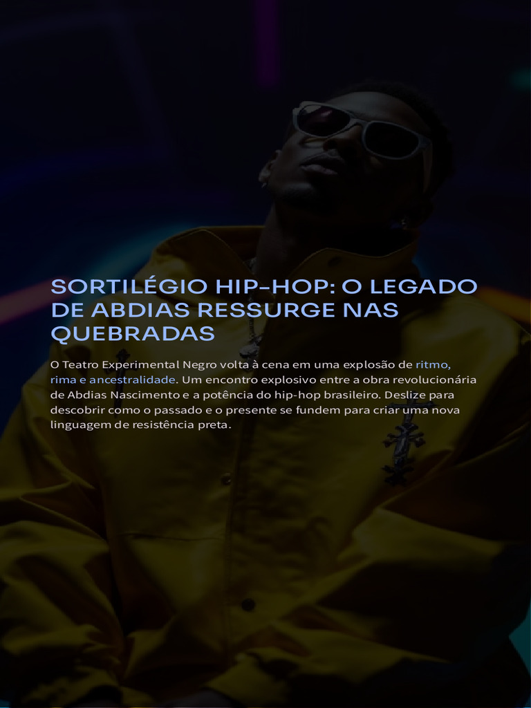 Sortilegio Hip Hop o Legado de Abdias Ressurge Nas Quebradas | PDF | Teatro