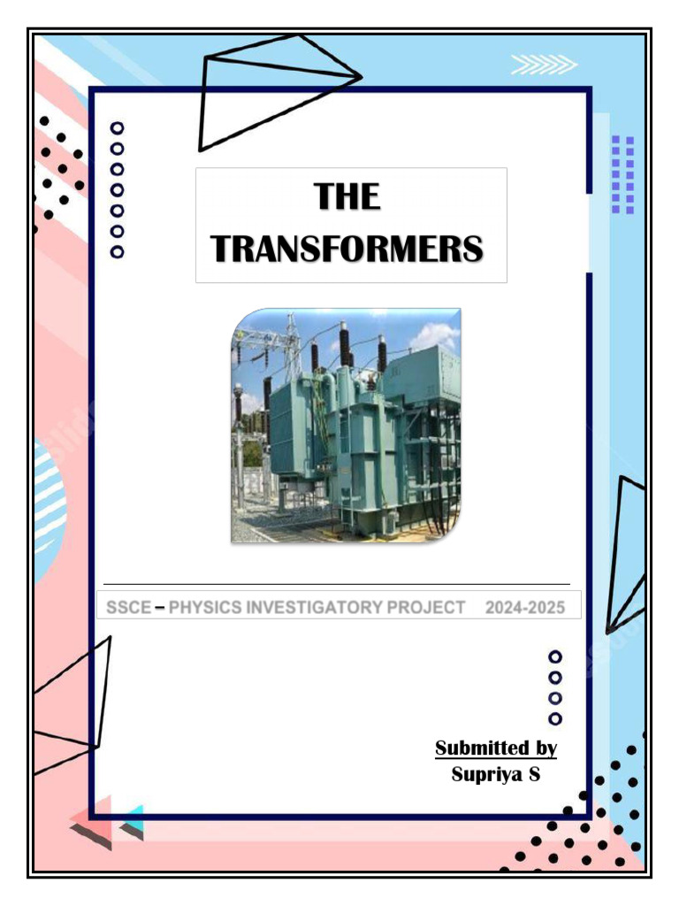 Physics Project - Transformer | PDF | Transformer | Inductor