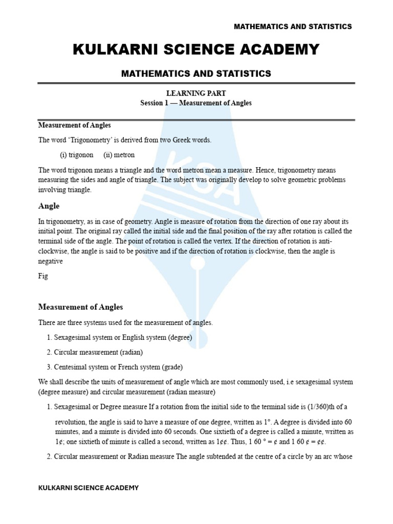 Trigonometric Functions and Identities | PDF | Circle | Trigonometric ...