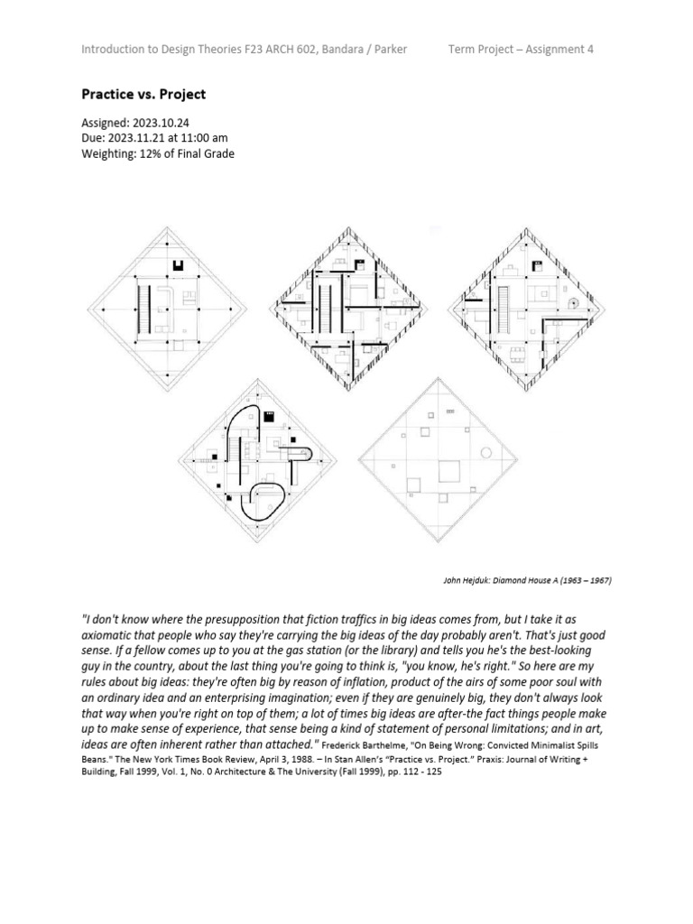 Design Theories Project Guidelines F23 | PDF | Bibliography | Citation