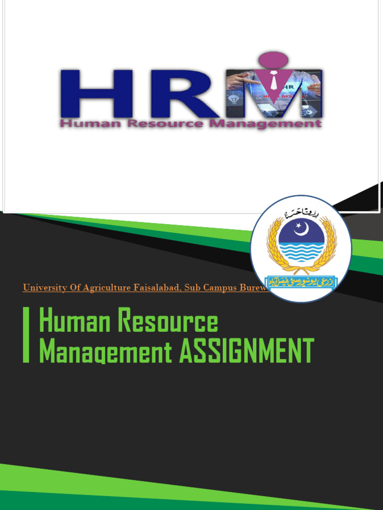 HRM (Mubeen Fatima Assignment Front Page | PDF
