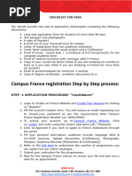VFS France Visa Document Checklist | PDF | Receipt | Travel Visa
