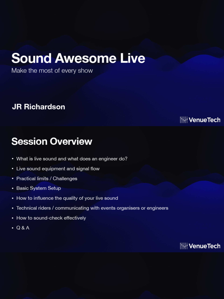 Live Sound Presentation | PDF | Drum Kit | Microphone