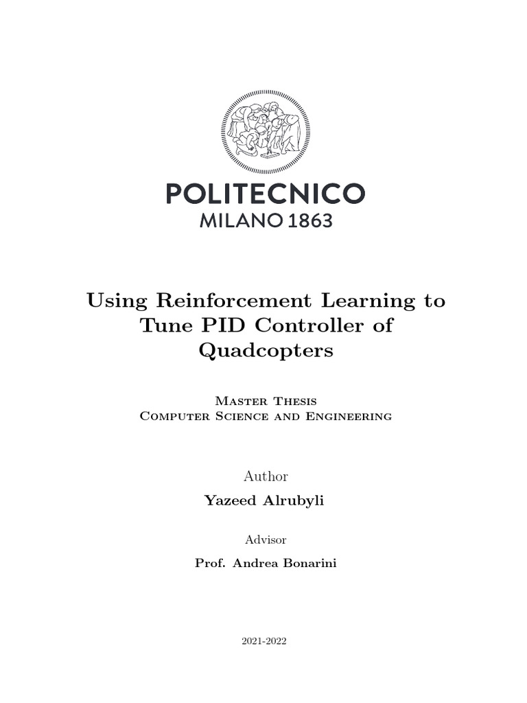 Thesis | PDF | Control Theory | Machine Learning