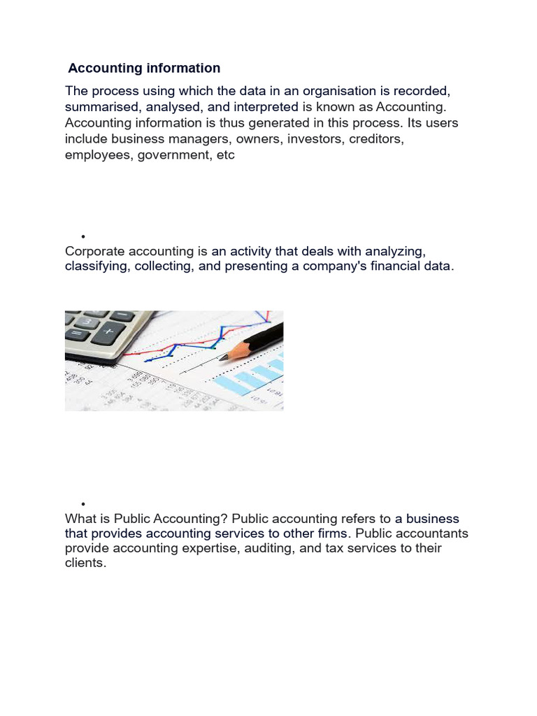 (UNIT 1) Accounting Information | PDF | Financial Accounting | Accounting