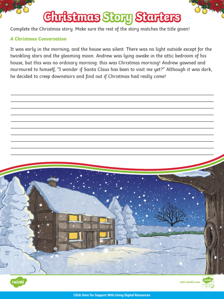 Engaging Christmas Story Starters | PDF