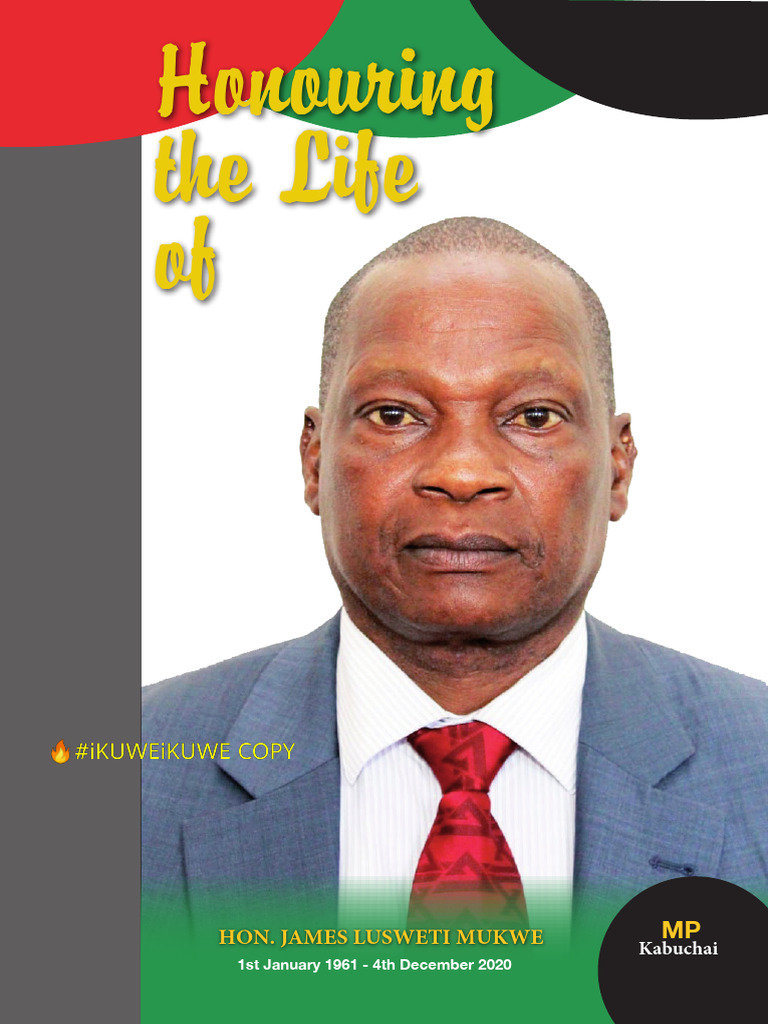 Honoring Hon. James Lusweti Mukwe | PDF