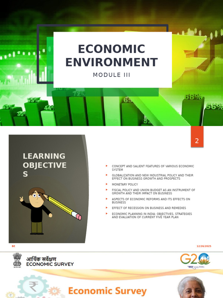 Module III A Economic Environment | PDF | Cost Of Living | Inflation