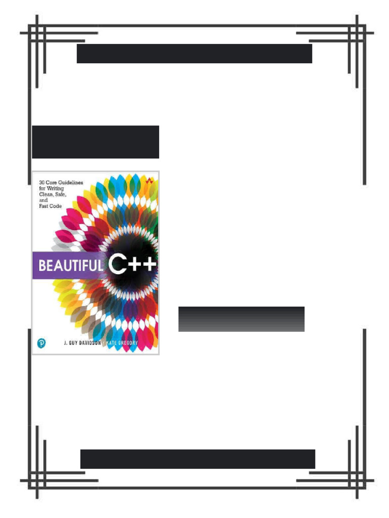 Beautiful C 30 Core Guidelines For Writing Clean Safe and Fast Code 1st ...