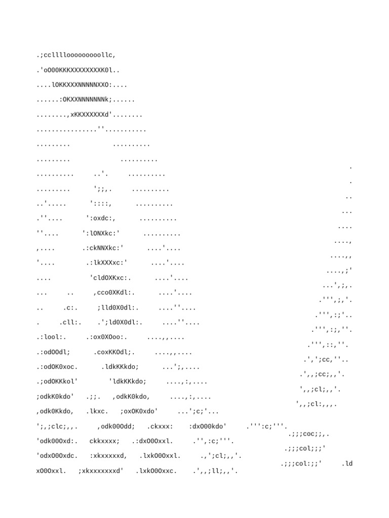 Abstract Art ASCII Representation | PDF