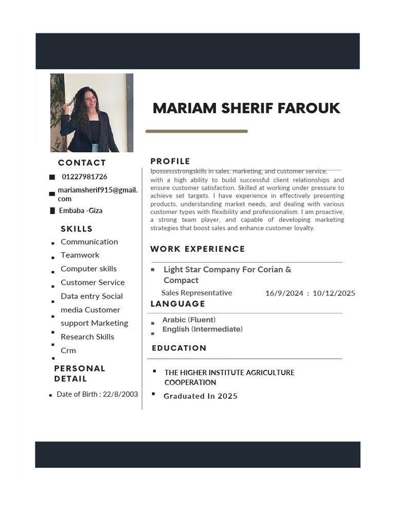 MARIAM SHERIF CV-1.pdf - 20251223 - 163709 - 0000 | PDF