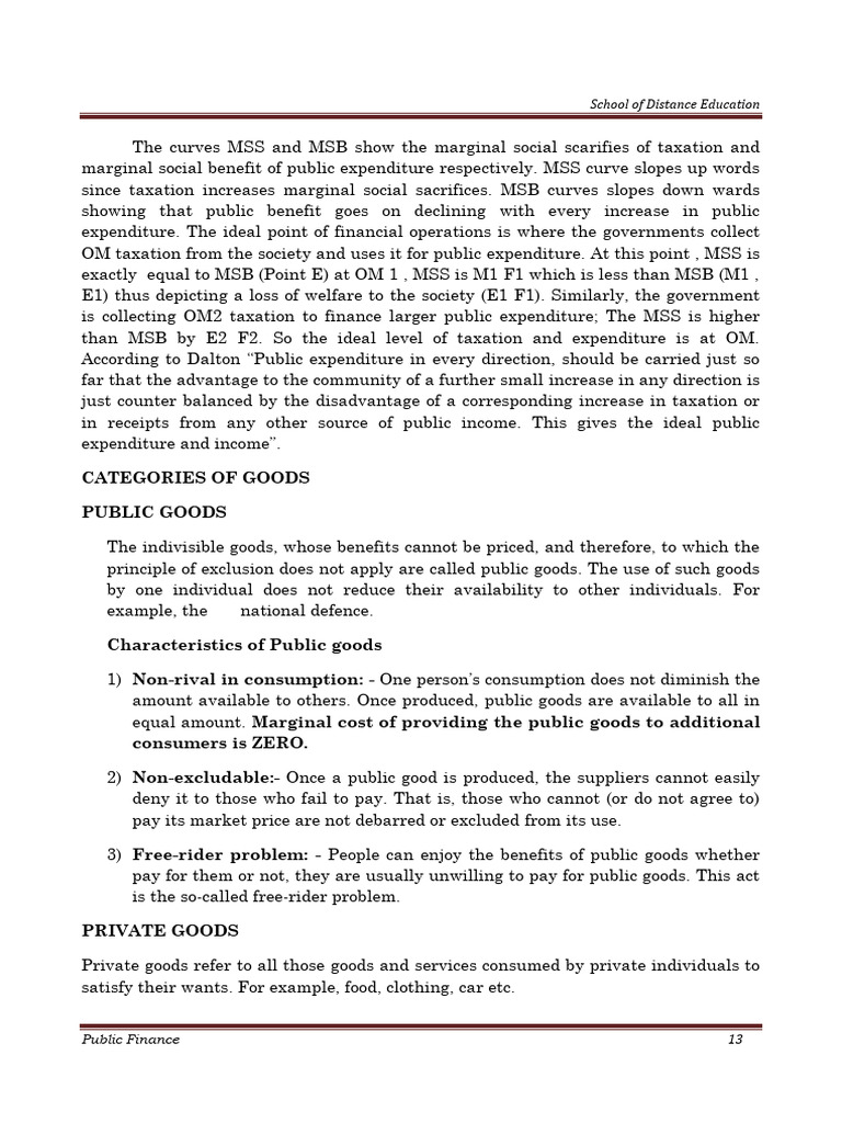 Public Goods Vs Private Goods | PDF | Goods | Public Good