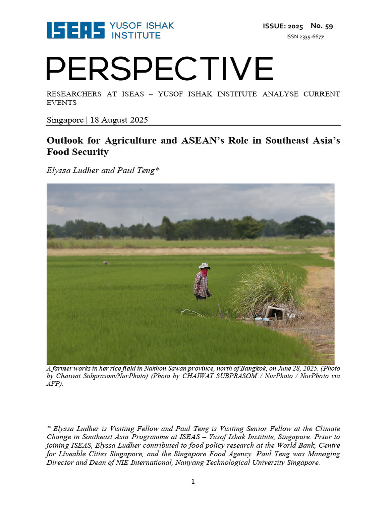 ASEAN's Role in Southeast Asia's Food Security | PDF | Agriculture ...