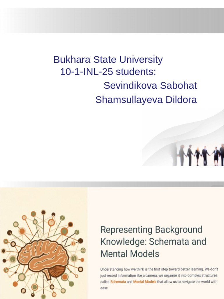 Schemata, Mental Models | PDF