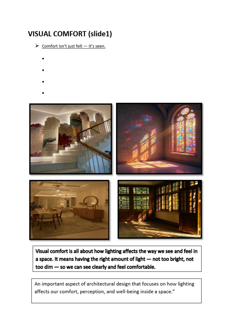 Visual Comfort and Electrical Lighting | PDF | Lighting | Light