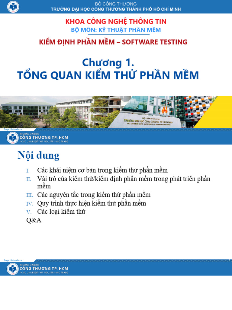 Chuong 1. Tong Quan Ve Kiem Thu Phan Mem | PDF