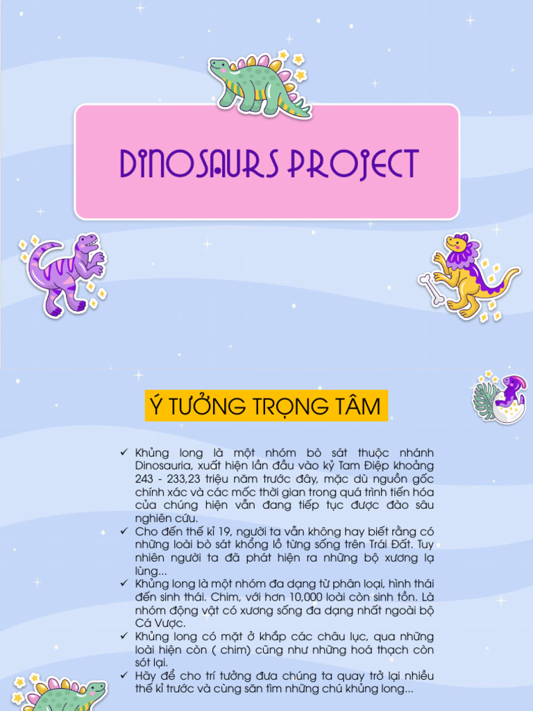 Dinosaur Project | PDF