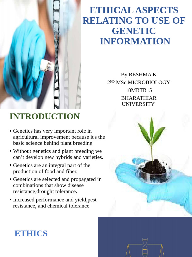 Ethical Issues in Genetic Information Use | PDF | Biotechnology ...